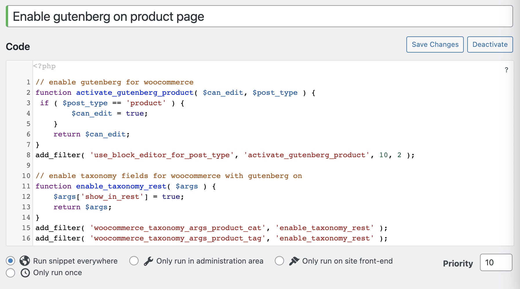 Woocommerce Product Page切换为Gutenberg编辑器 – ensky的跨境笔记